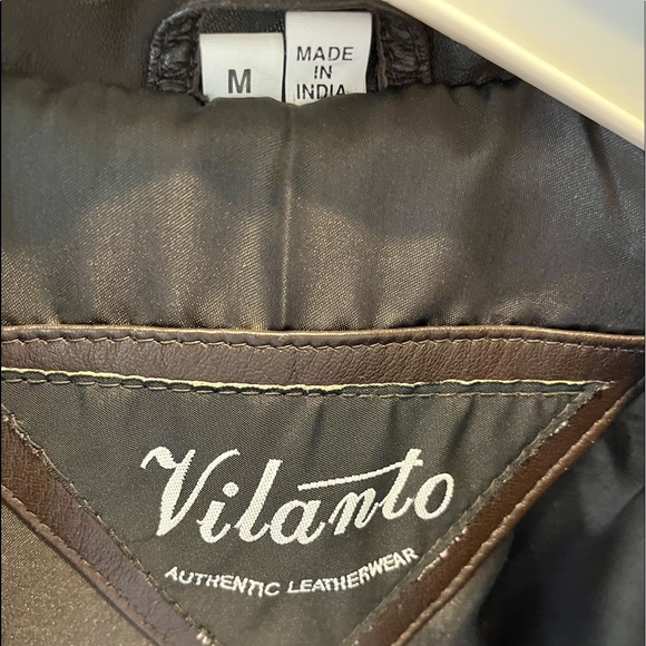 Vilanto | Jackets & Coats | Mens Vilanto Leather Bomber Jacket Brown ...